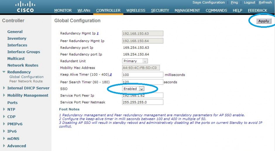 Cisco WLC High Availability - Network Guy