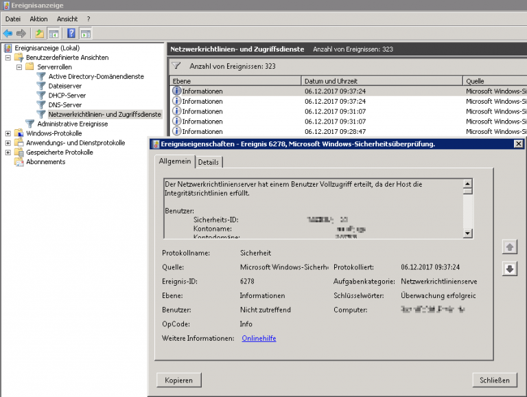 NPS / Radius Server is not logging - Network Guy